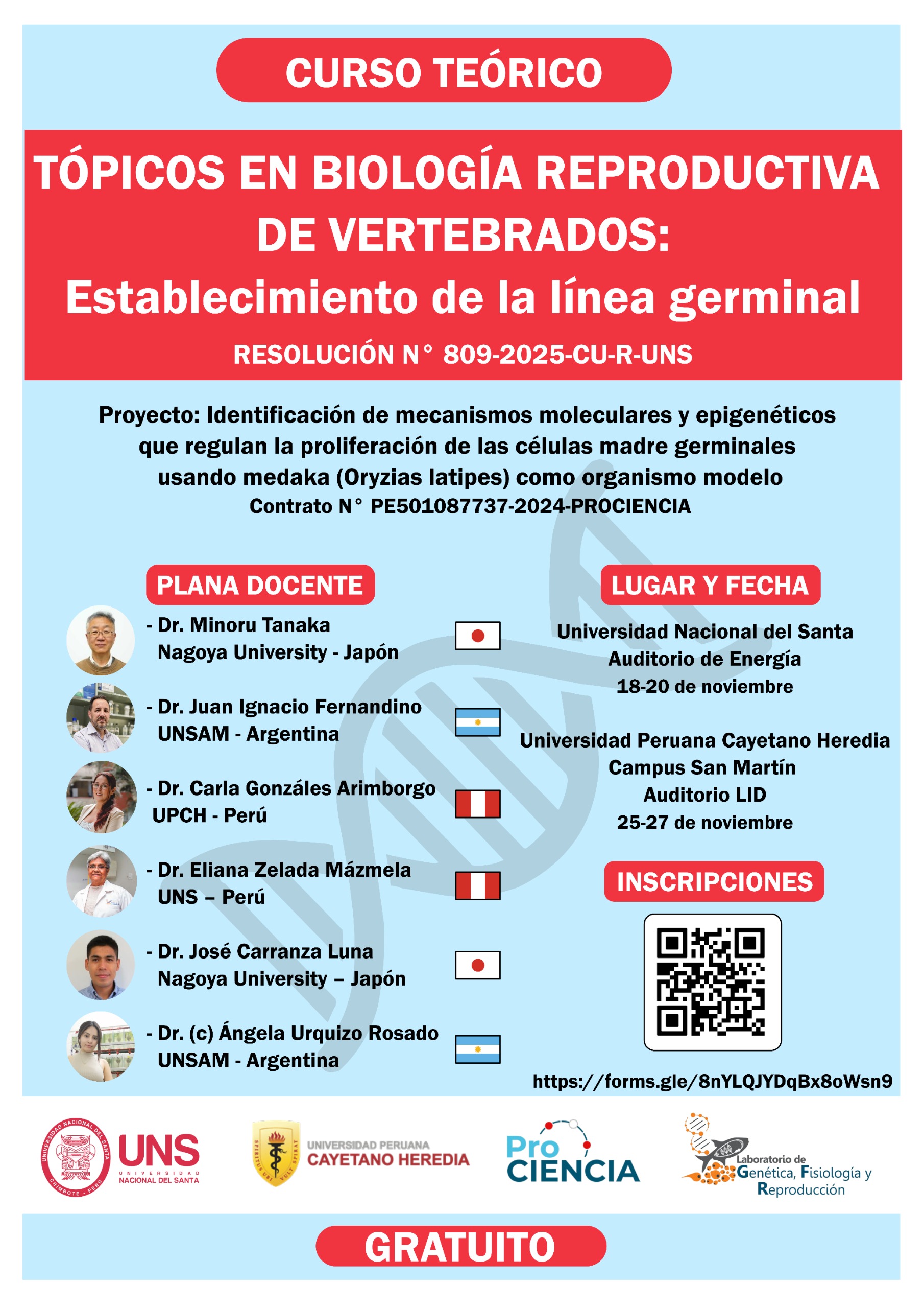 Curso teórico «Tópicos en biología reproductiva de vertebrados ...